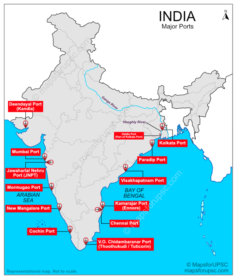 28 Important Maps for UPSC Preparation (with PDFs) 2024