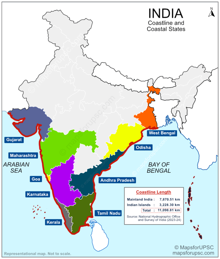 Coastline of India: New Length, State-wise, Key Facts & PDF Map